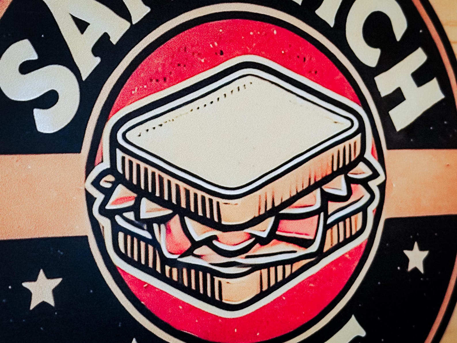 Tin Sandwich Zone Sign, Home Decor, Bar Decor, Restaurant Decor ...