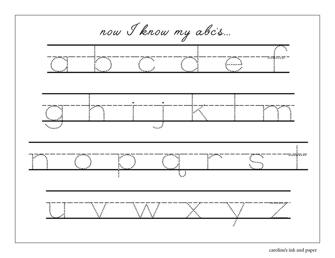 Abc Lowercase - Help Your Child/preschooler Learn Their Alphabets ...