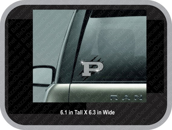 P Rhinestone Car Decal - Etsy