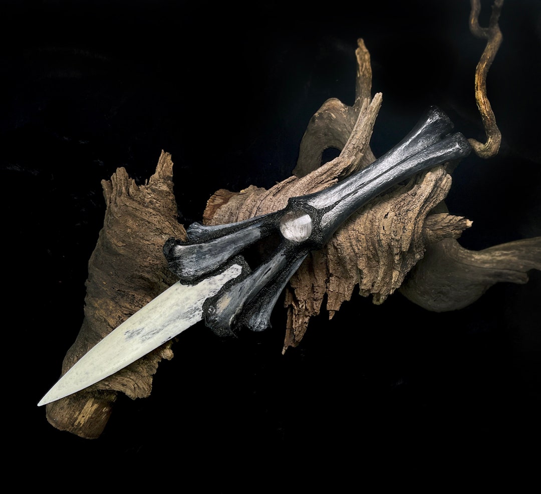 Athame, Dagger, Dirk, Bone, Skull, Mink Skull, Bone Art, Witch, Wiccan ...