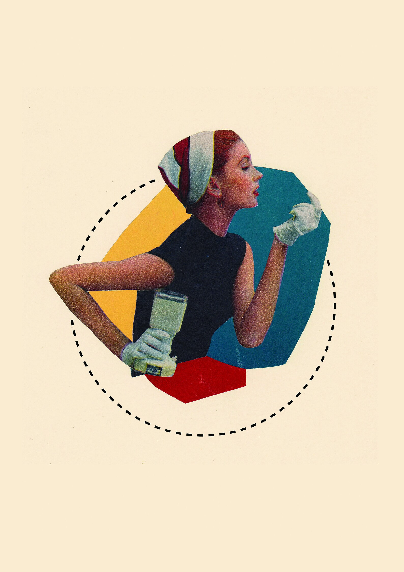 Chic Fine Art Drawing by Itchi Collages Format A3 - Etsy