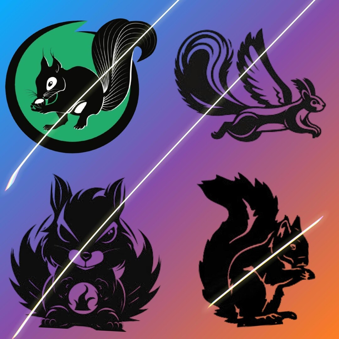 Squirrel Bundle SVG - Etsy