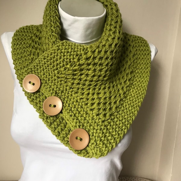 Scarf With Buttons - Etsy