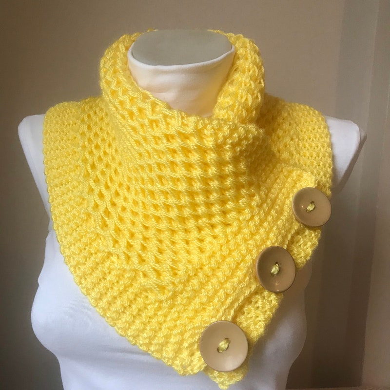Scarf With Buttons - Etsy