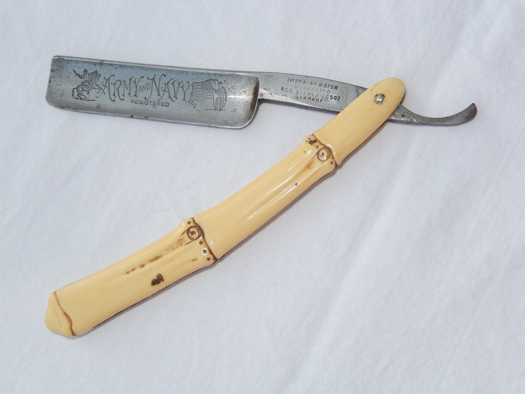 Imperial Army and Navy Straight Razor - Registered 20507 - Vintage ...