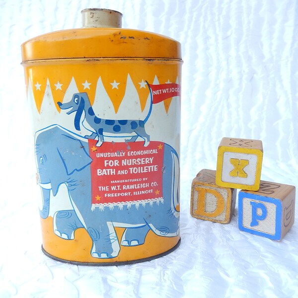 Talcum Powder Tin - Etsy