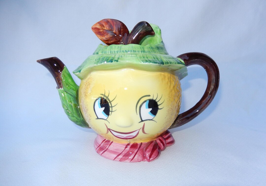 PY Japan Lemon Tea Pot - Hand Painted - Miyao Company - Pottery Yoshida ...