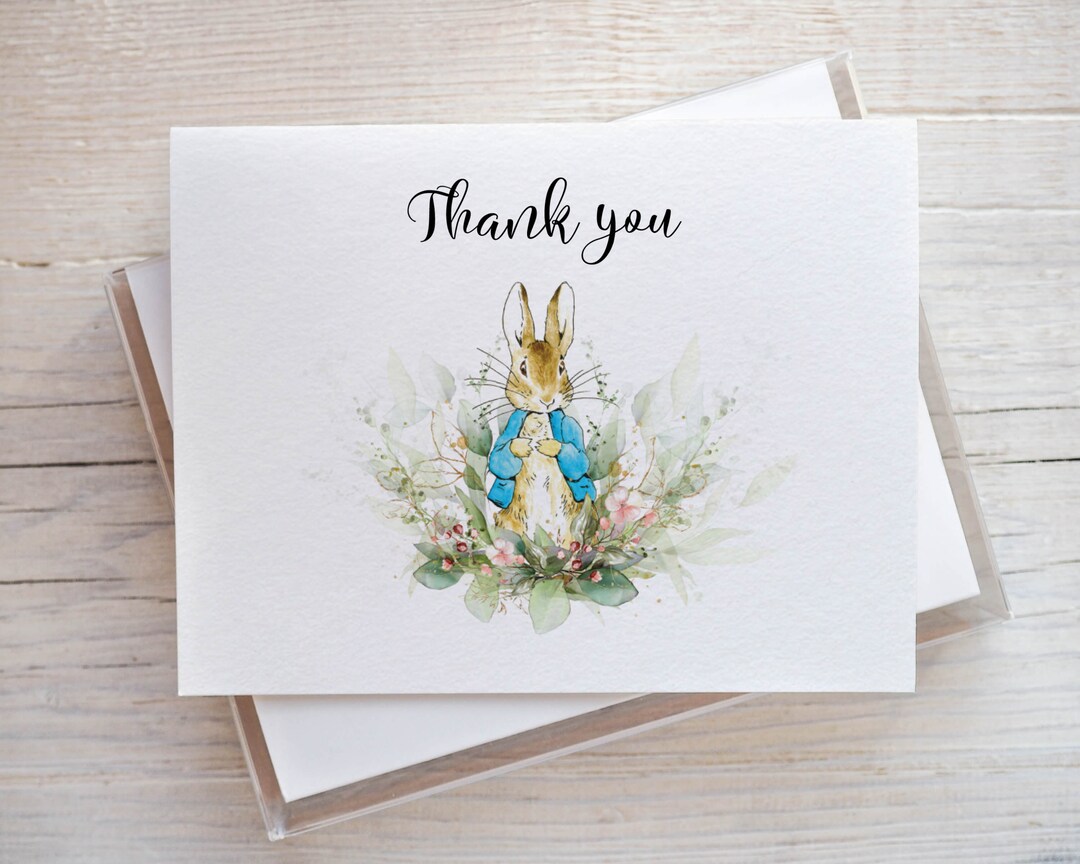 PETER RABBIT | Thank You Cards - Etsy