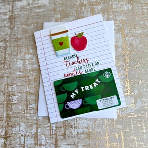 Teacher Appreciation With Gift Card Holder - Etsy