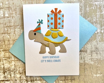 PRINTABLE Sea Turtle Birthday Card, Ocean Animal Happy Birthday Card ...