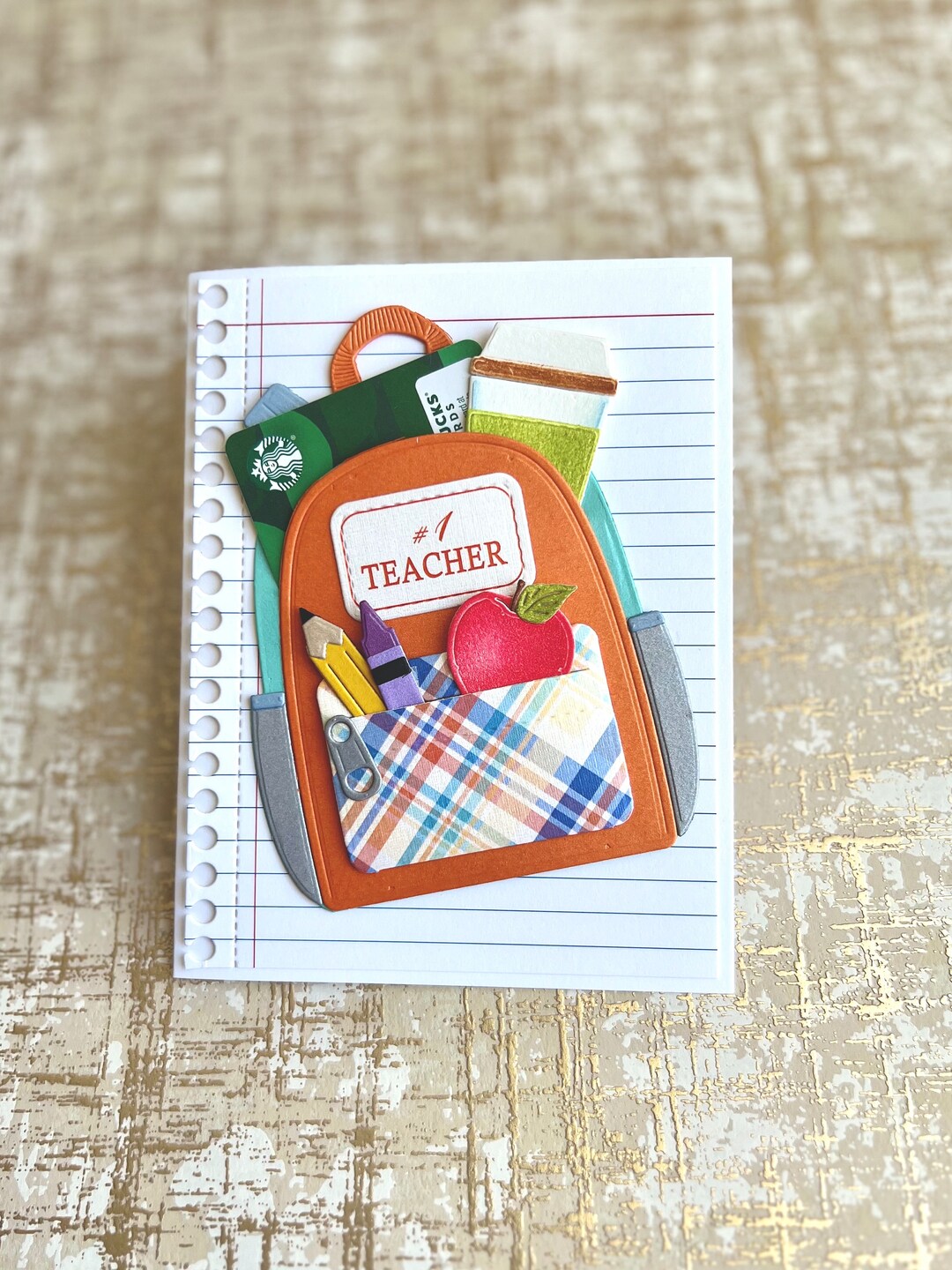 Backpack With Gift Card Holder for Back to School Teacher Gift Card ...