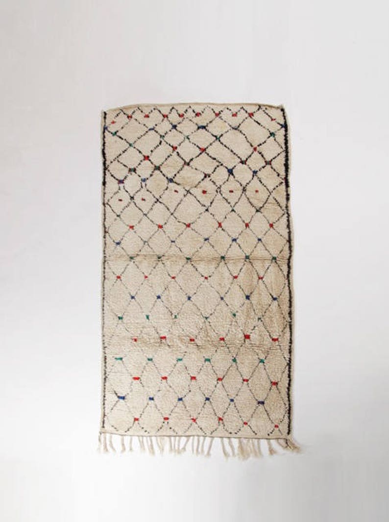 Vintage Moroccan Beni Ourain Rug beni Ouarain Azilal - Etsy