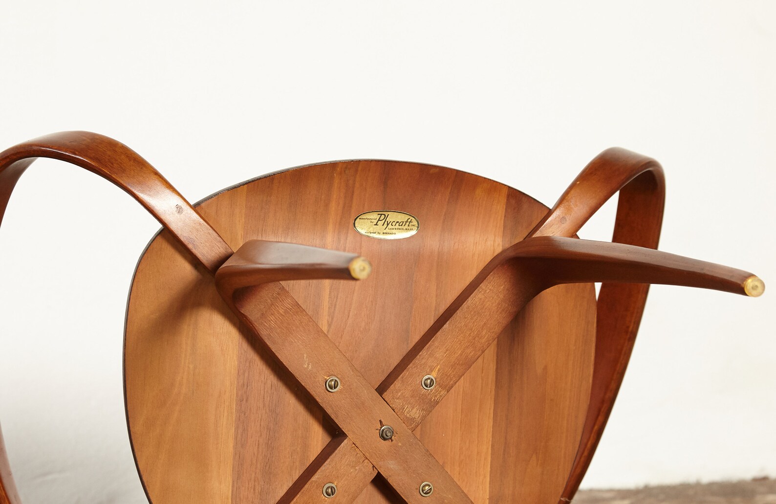 Set of Four Norman Cherner Pretzel Dining Chairs, Made by Plycraft, USA ...