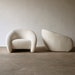 Superb Curved Lounge Chairs, Newly Upholstered in Alpaca, Italy - Etsy