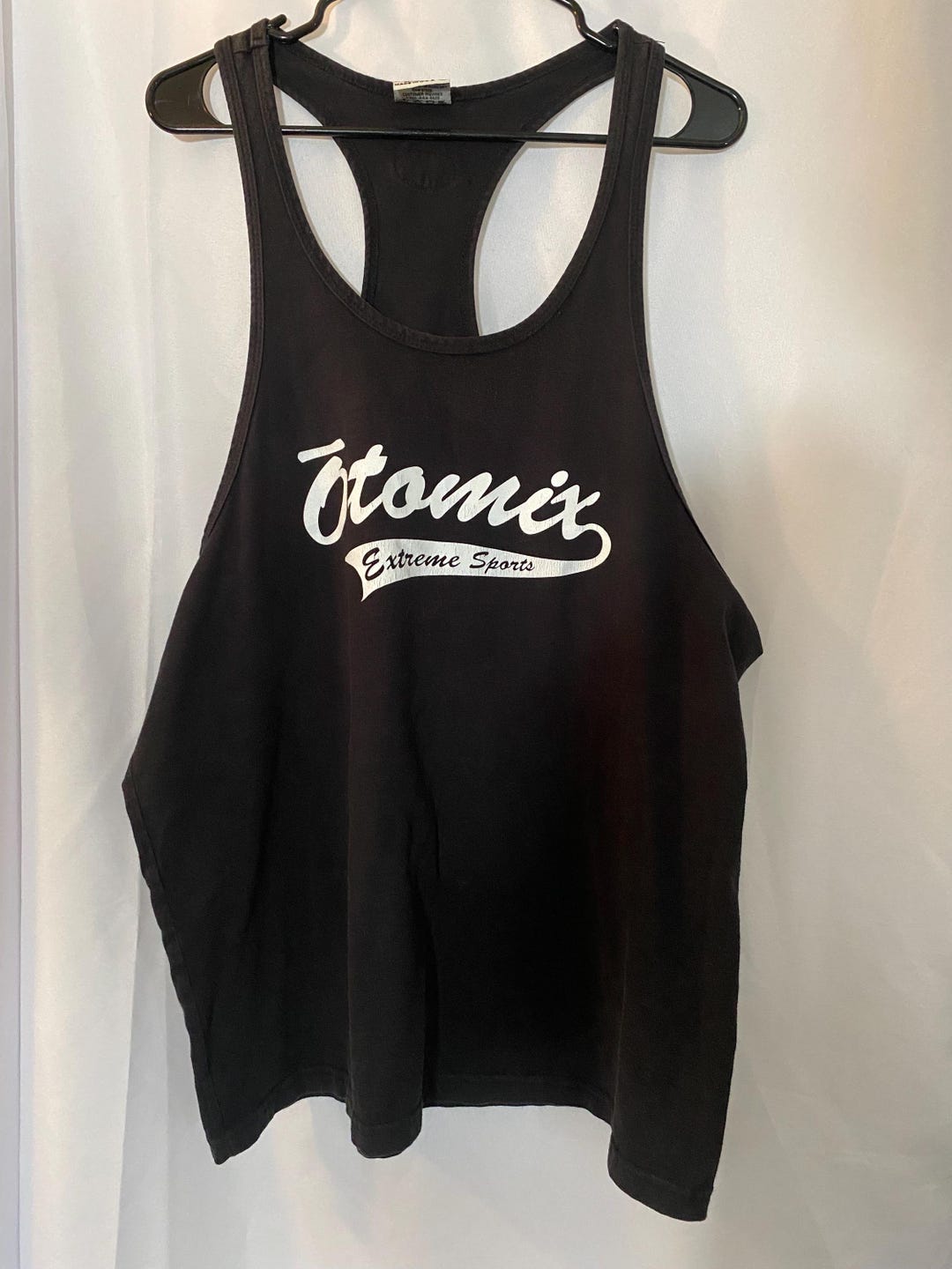 VINTAGE Otomix Shirt Men Large Black Tank Top Bodybuilding Muscle Gym ...