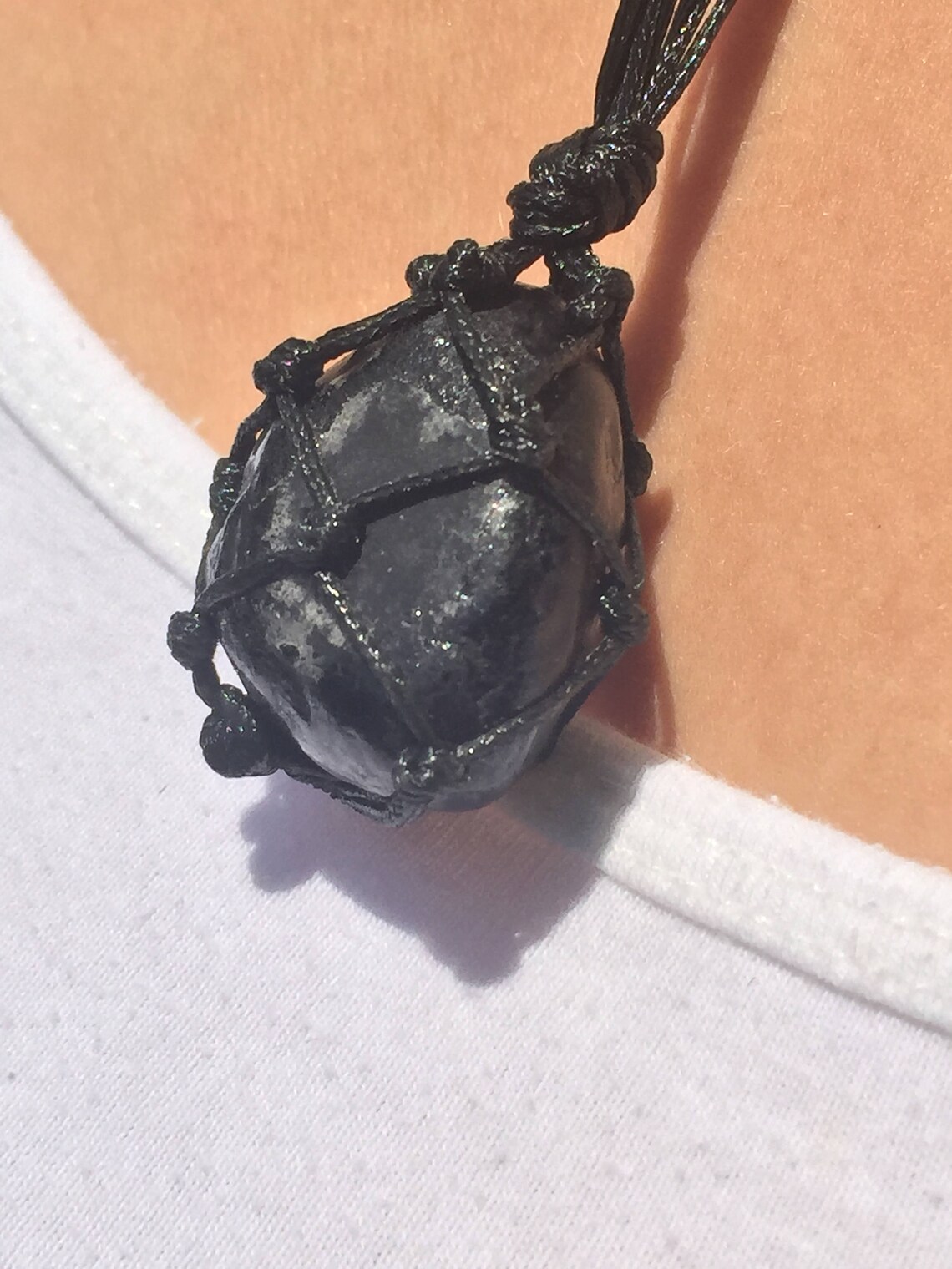 Apache Tears Obsidian Necklace, Apache Tears Jewelry, Mourning Jewelry ...