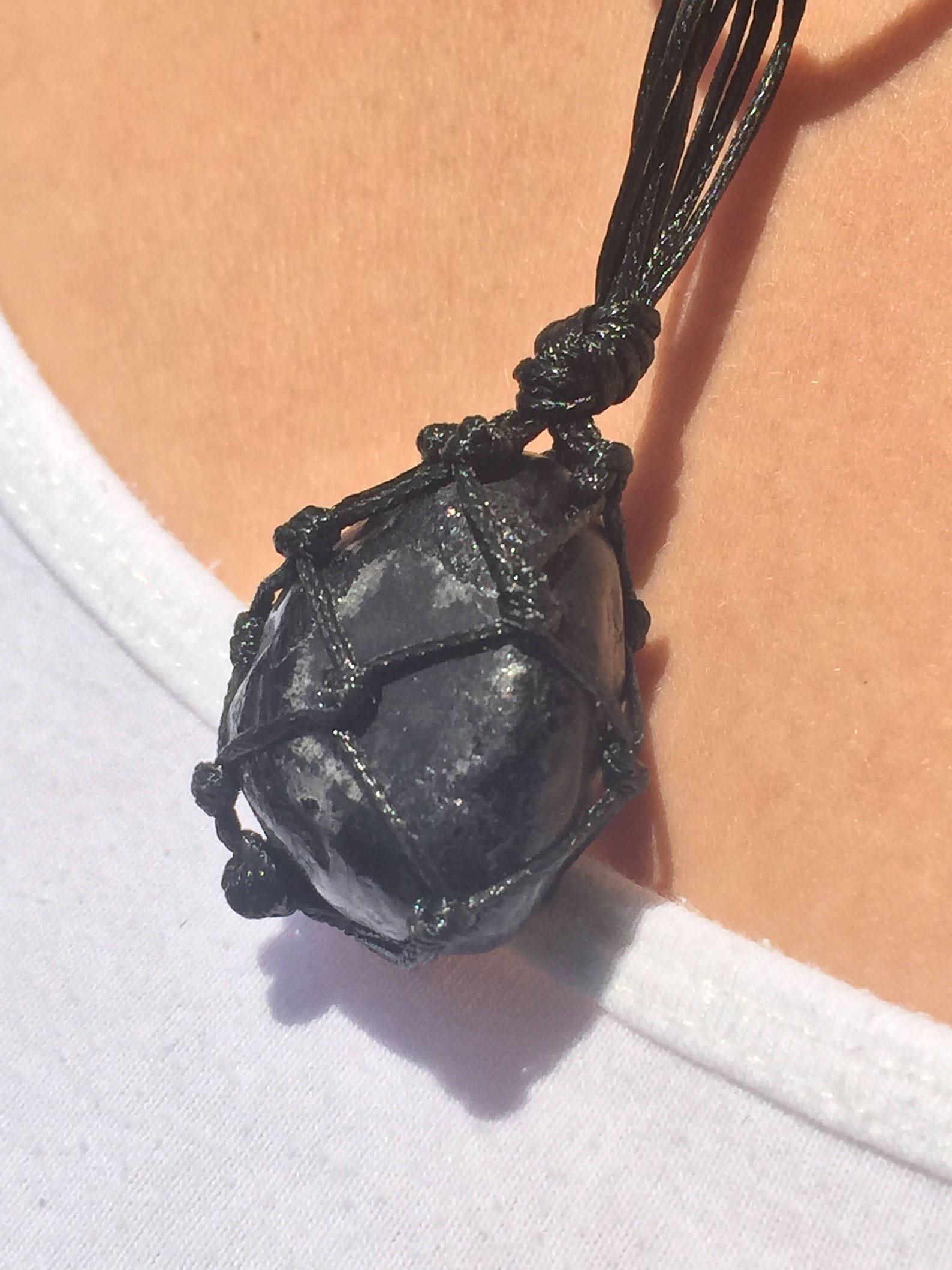 Apache Tears Obsidian Necklace, Apache Tears Jewelry, Mourning Jewelry ...