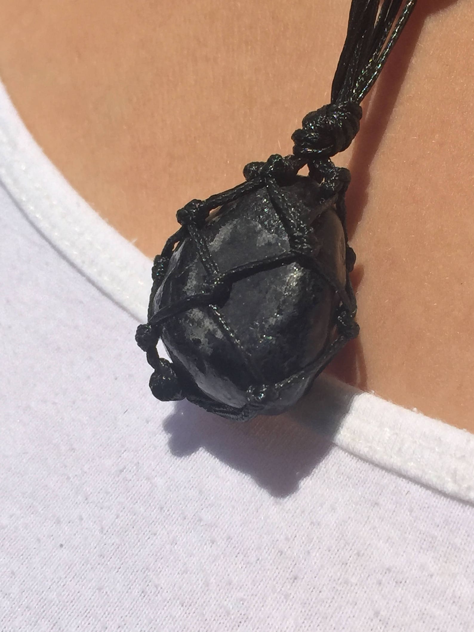 Apache Tears Obsidian Necklace, Apache Tears Jewelry, Mourning Jewelry ...
