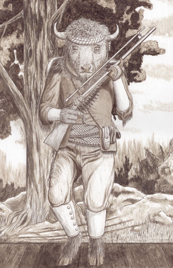 Rifle Drawings In Pencil