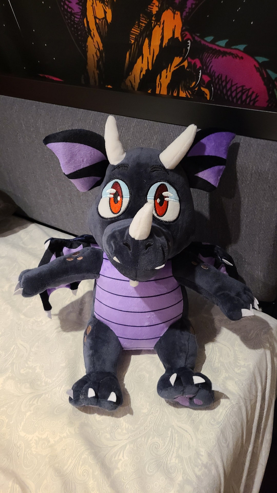 Cute Black and Purple Tm Drake Toy - Etsy