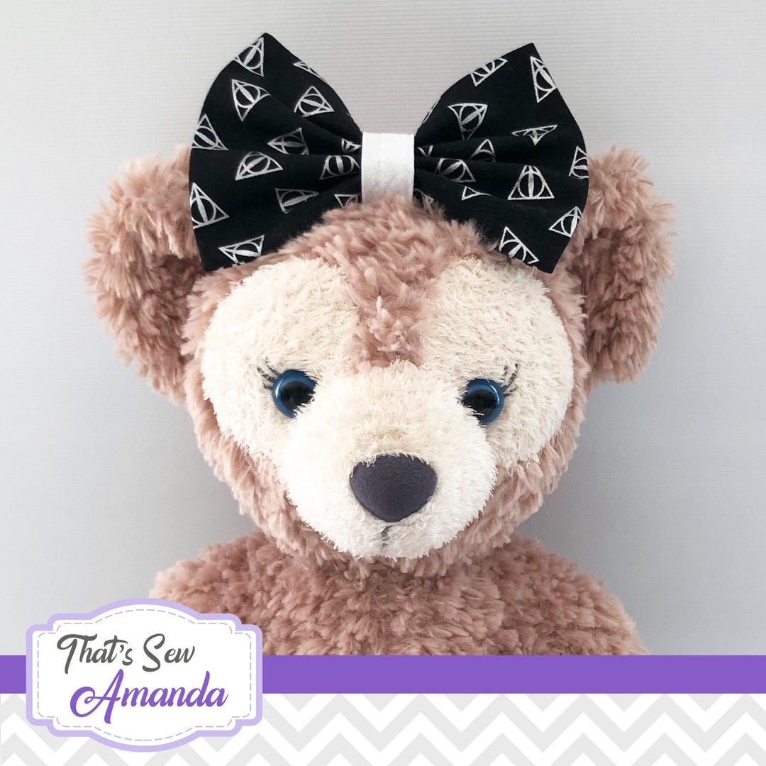 CLEARANCE Deathly Trio Bow • Made From Harry Potter Fabric • Fits 17 ...