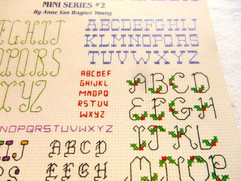 20 Backstitch Alphabets, Hand Embroidery, Fonts, Variety, Backstitch ...