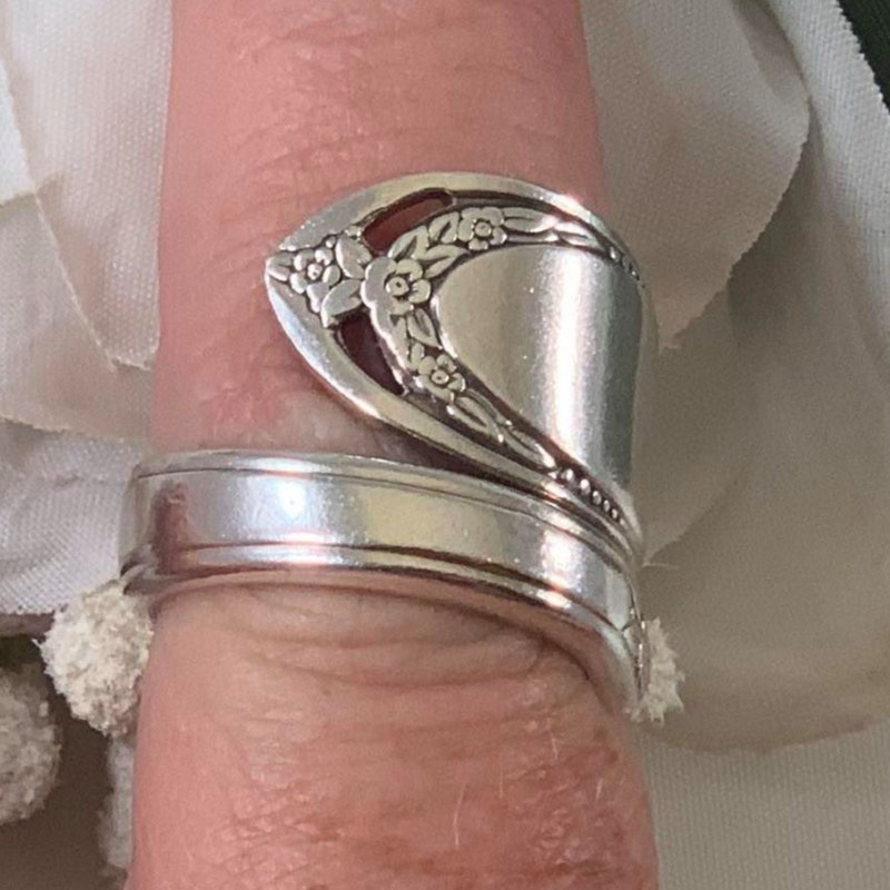 Silver Spoon Ring - Etsy