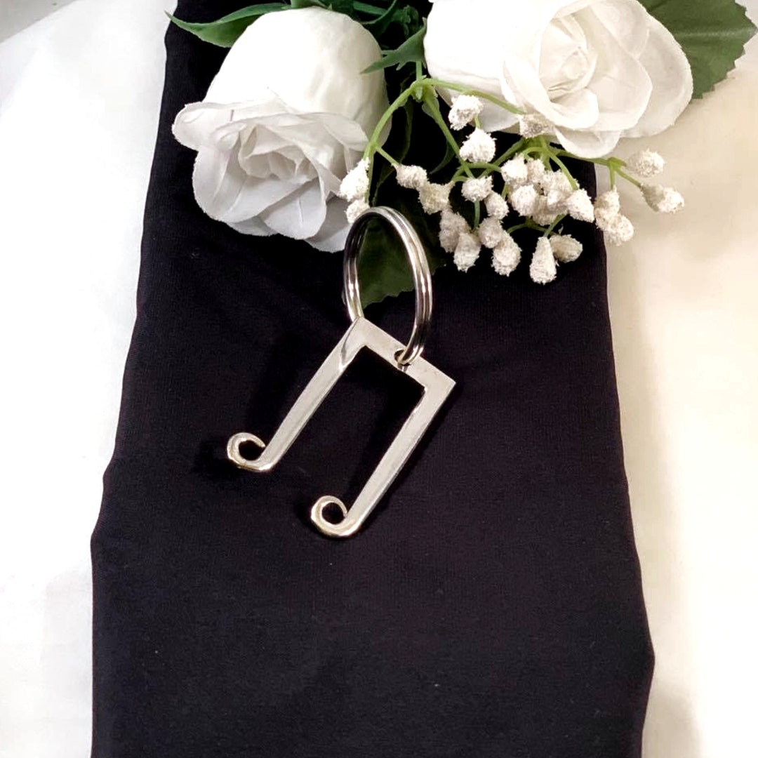 Music Note Key Chain, Silverware Key Fob for Music Lovers, Silverware ...