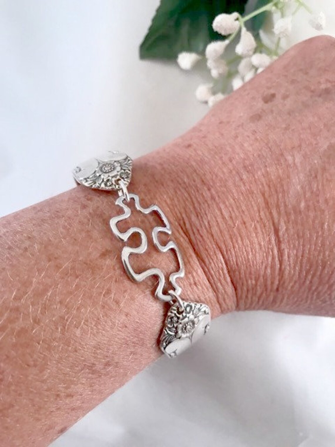 Autism Awareness Bracelet Silverware Jewelry Autism Mom - Etsy