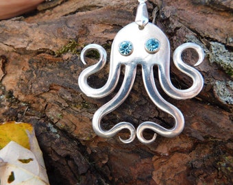 Silverware Octopus Jewelry - Etsy