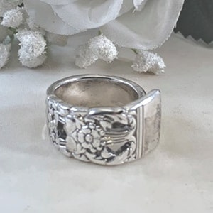 Custom Silver Spoon Ring, Spoon Handle Ring, Flatware Ring, Silverware ...
