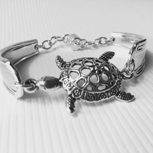 Vintage Silverware Jewelry With Sea Turtle Bracelets for Women , Unique ...