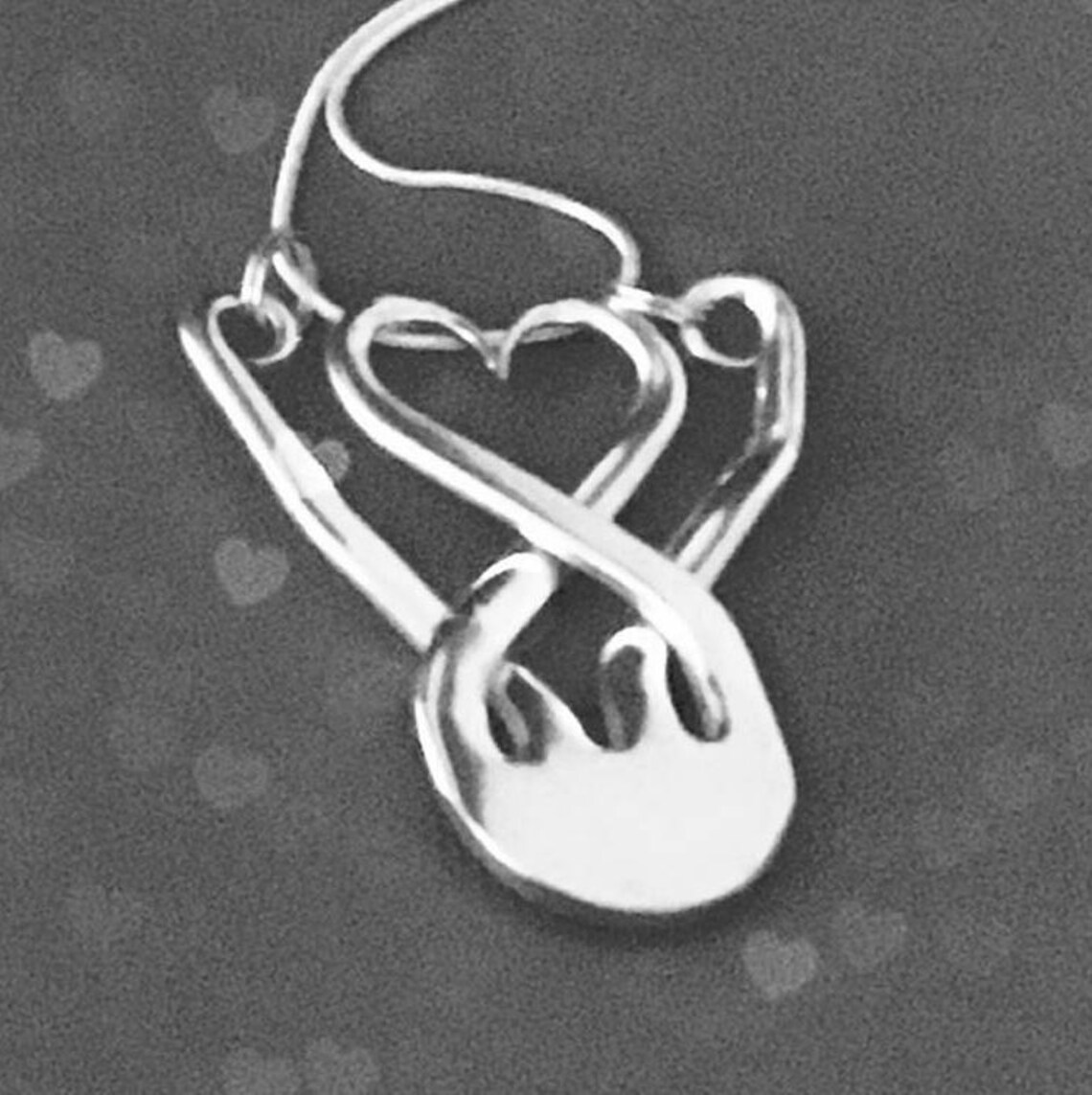 Heart Fork Necklace Antique Silverware Jewelry for Women - Etsy