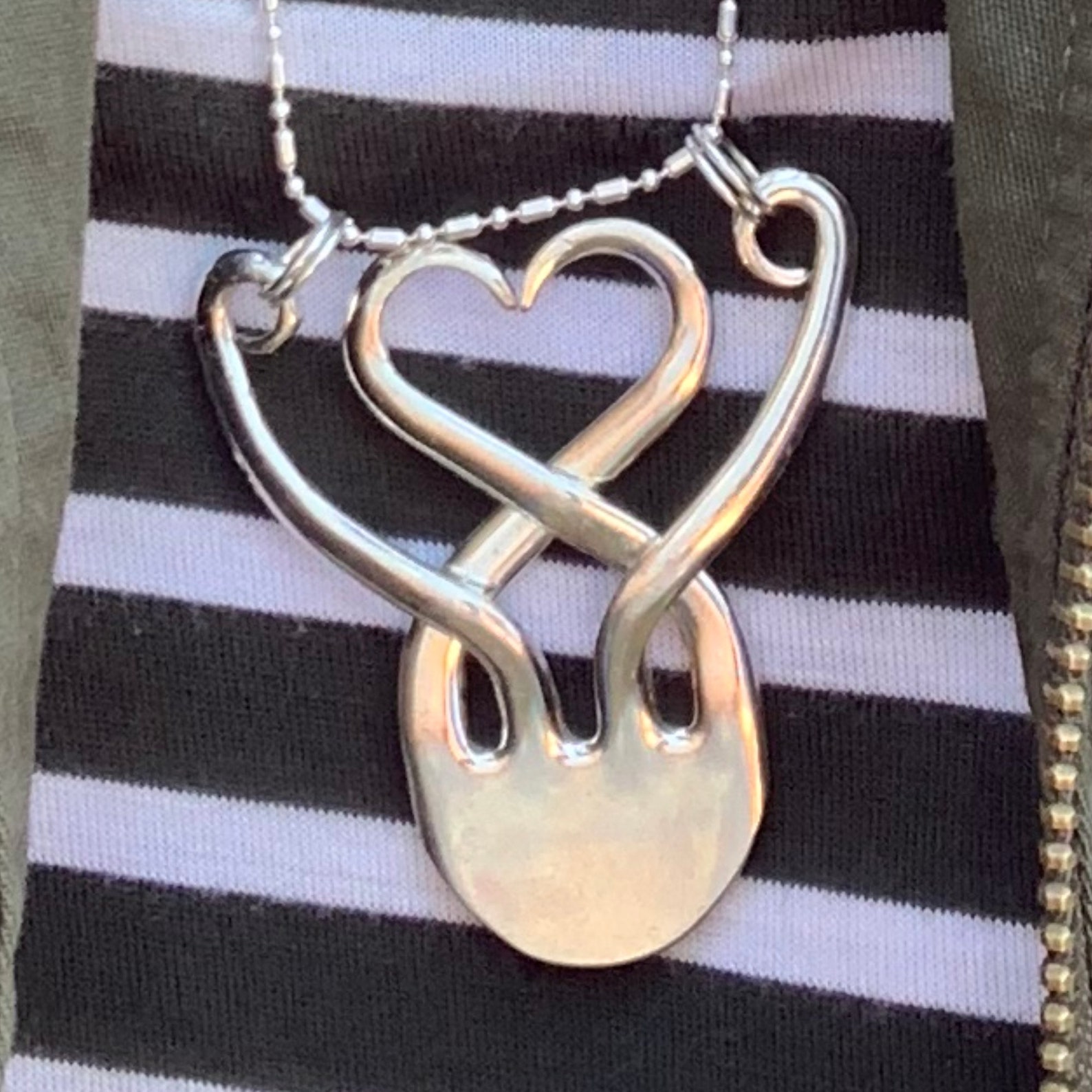 Heart Fork Necklace Antique Silverware Jewelry for Women - Etsy