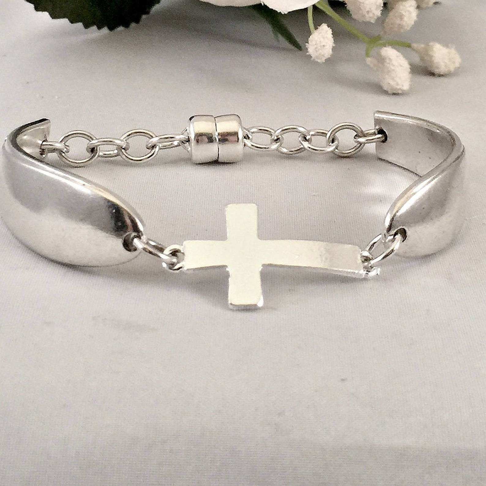 Antique Cross Spoon Jewelry Gift for Her Handmade Spoon | Etsy