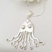 Upcycled Silverware Octopus Necklace Jewelry With Birthstone, Unique ...