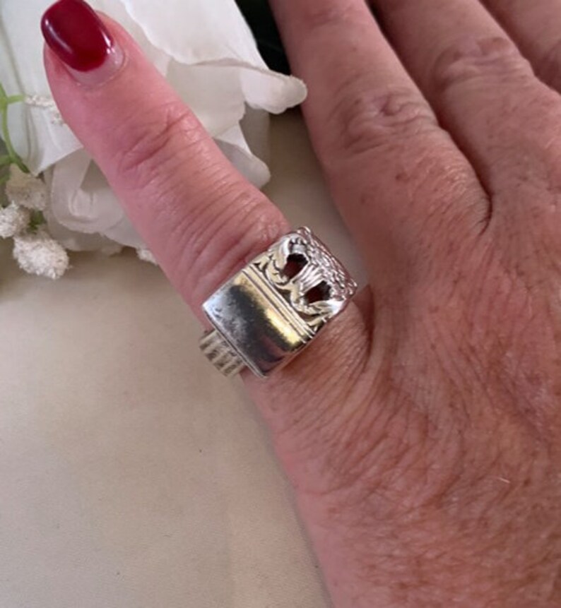 Custom Silver Spoon Ring Spoon Handle Ring Flatware Ring | Etsy