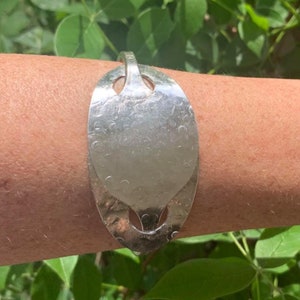 Recycled Flatware Silver Plate Cuff Spoon Bracelet Gift for Mom ...
