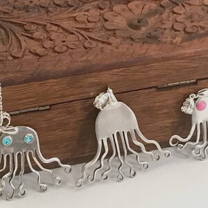 Upcycled Silverware Octopus Necklace Jewelry With Birthstone, Unique ...