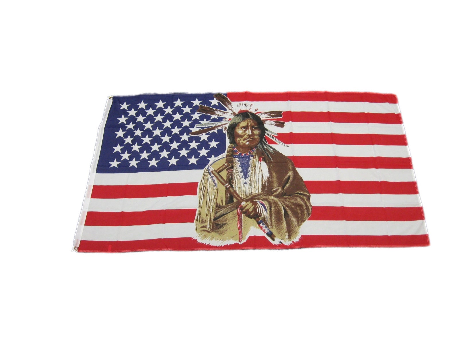 Native American And American Flag Cool