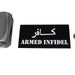 Two 2 Armed Infidel Bumper Stickers 1160-10-12 Y2K - Etsy