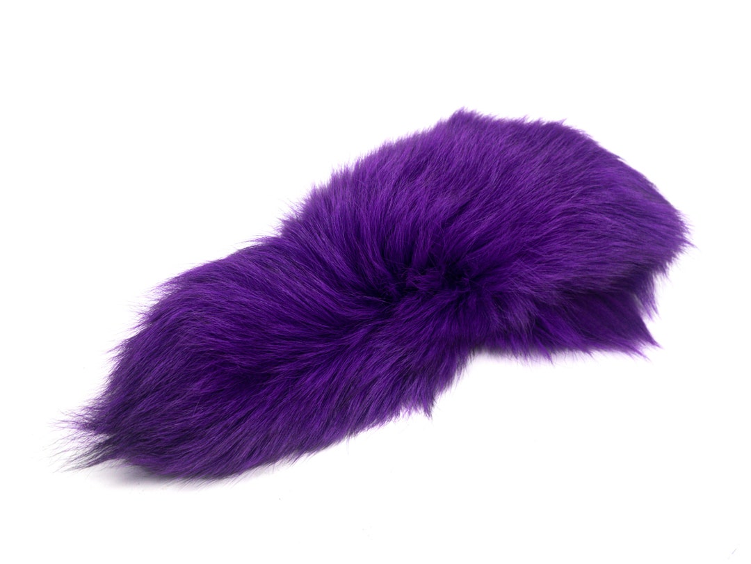 Premium Dyed Purple Fox Tail (18-05-PP) Y2P - Etsy