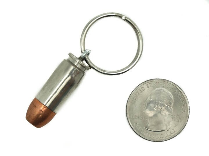 40 Caliber Smith & Wesson Nickel Bullet Keychain 42-40-9480 - Etsy