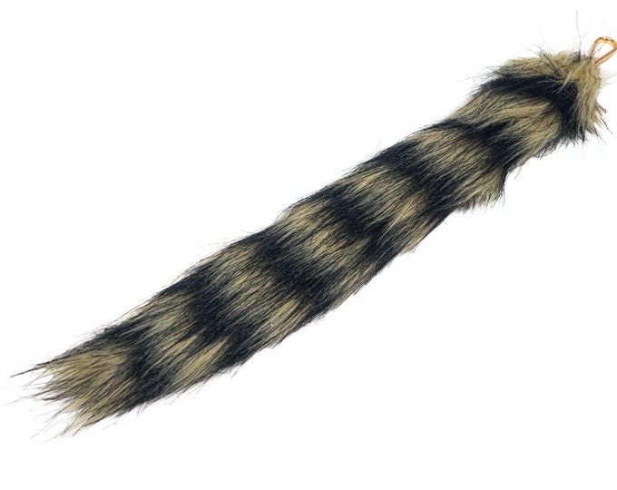 Raccoon Tails Raccoon Tail Keychain Taxidermy Keychain Raccoon Tail ...