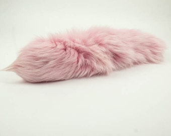 Pink Fox Tail | Etsy