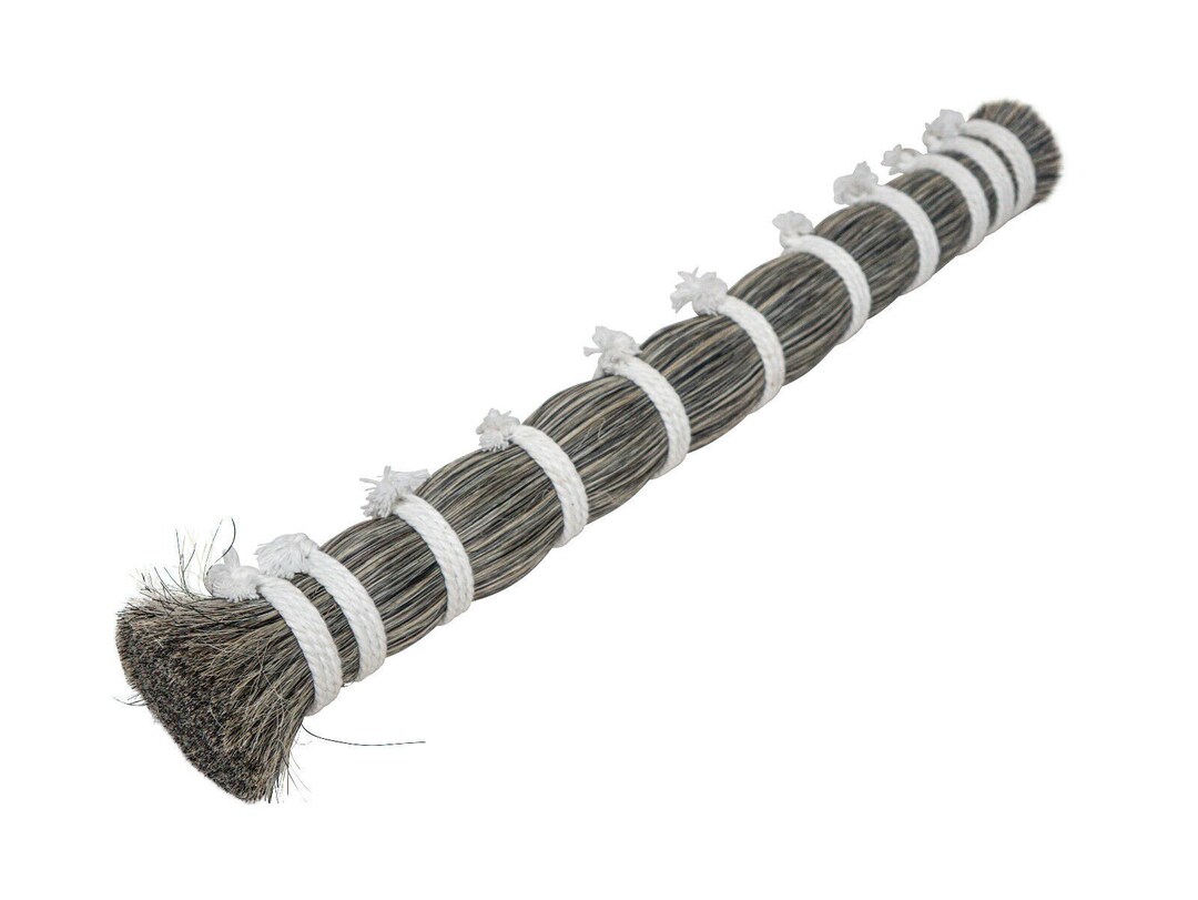 One Pound of Gray Double Drawn Horse Hair: 16" to 17" (702-GYTD16) - Etsy