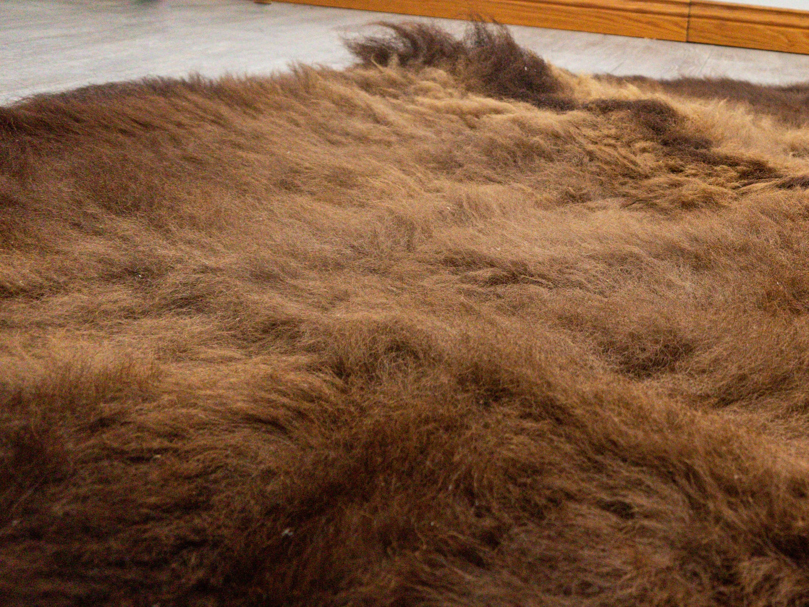 Real Hand Painted Brain Tanned Buffalo Hide (149-1-G6019) - Etsy