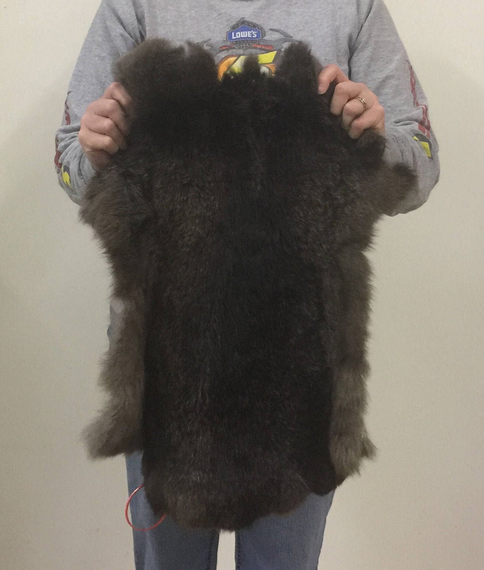 Rabbit Pelt Czech Large: Natural Bunny Grey Color - Etsy