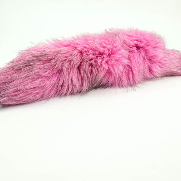 Pink Fox Tail - Etsy