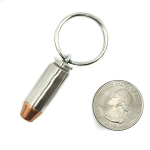 10mm Nickel Bullet Keychain 42-40-9462 L17 - Etsy
